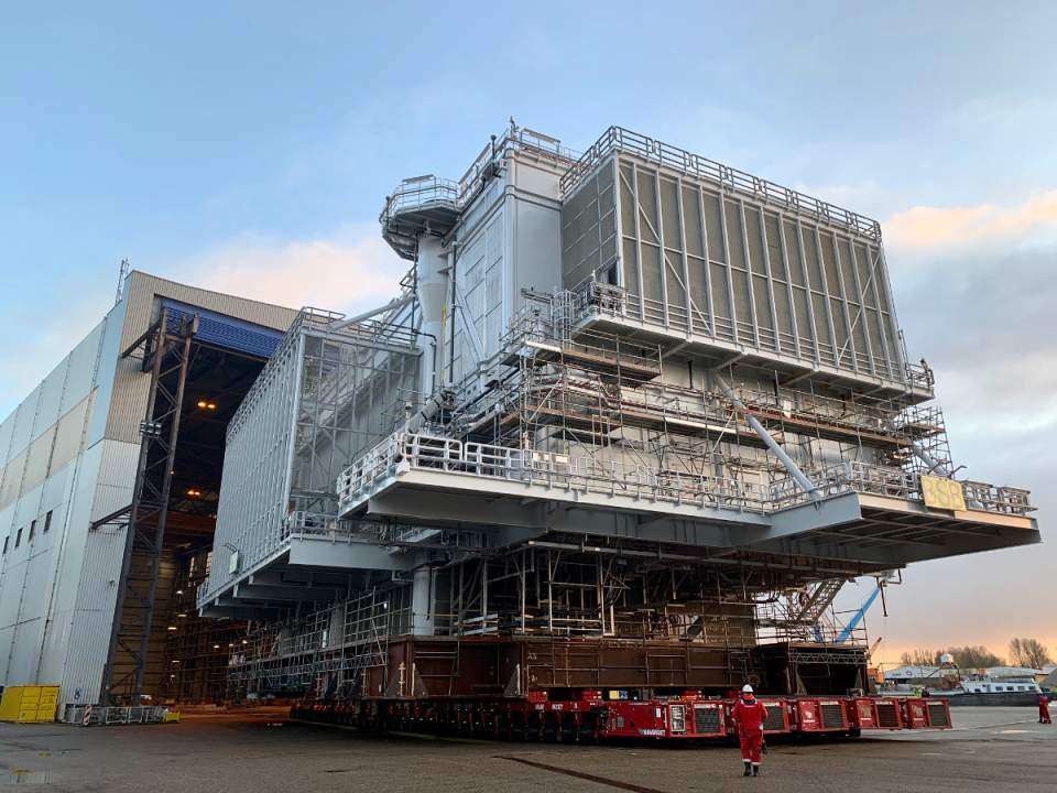 Borssele Beta topside rolled out | 4C Offshore News