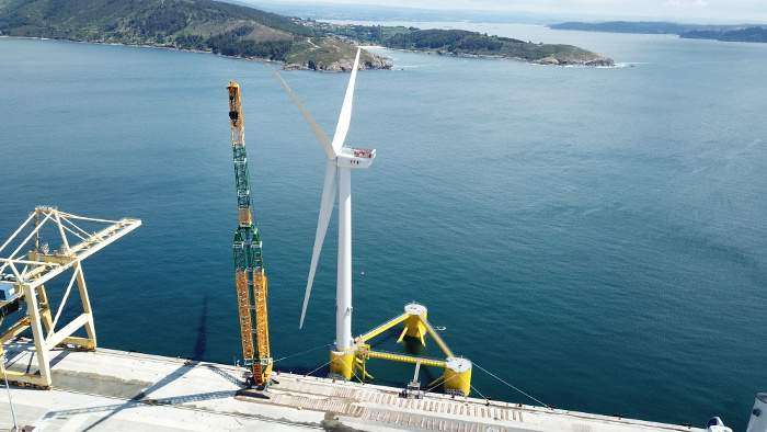 Final turbine heads to WindFloat Atlantic | 4C Offshore News