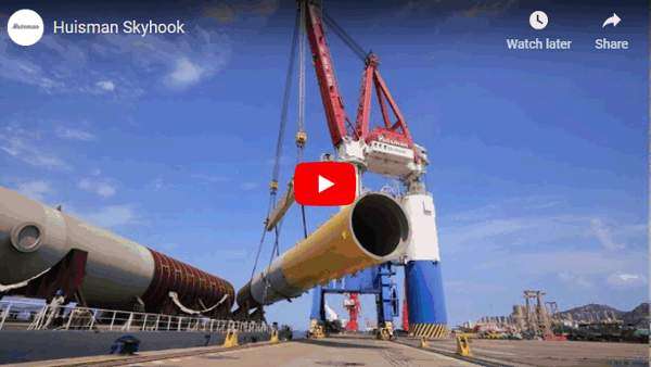 Huisman skyhook crane completes first lift | 4C Offshore News