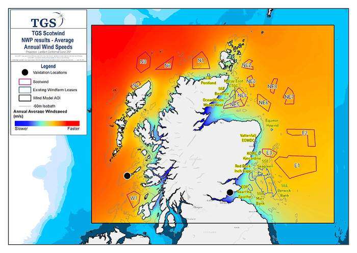 TGS releases enhanced wind modelling dataset over ScotWind lease blocks ...