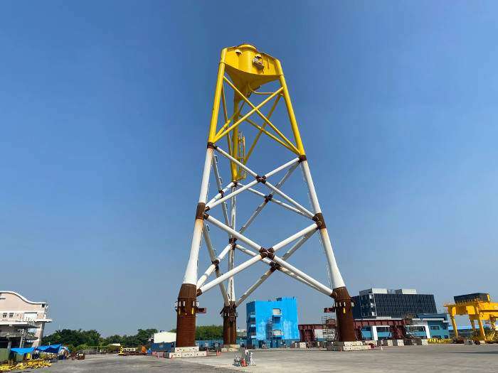 Ørsted and SDMS fabricate first Taiwan-made jacket foundation | 4C ...