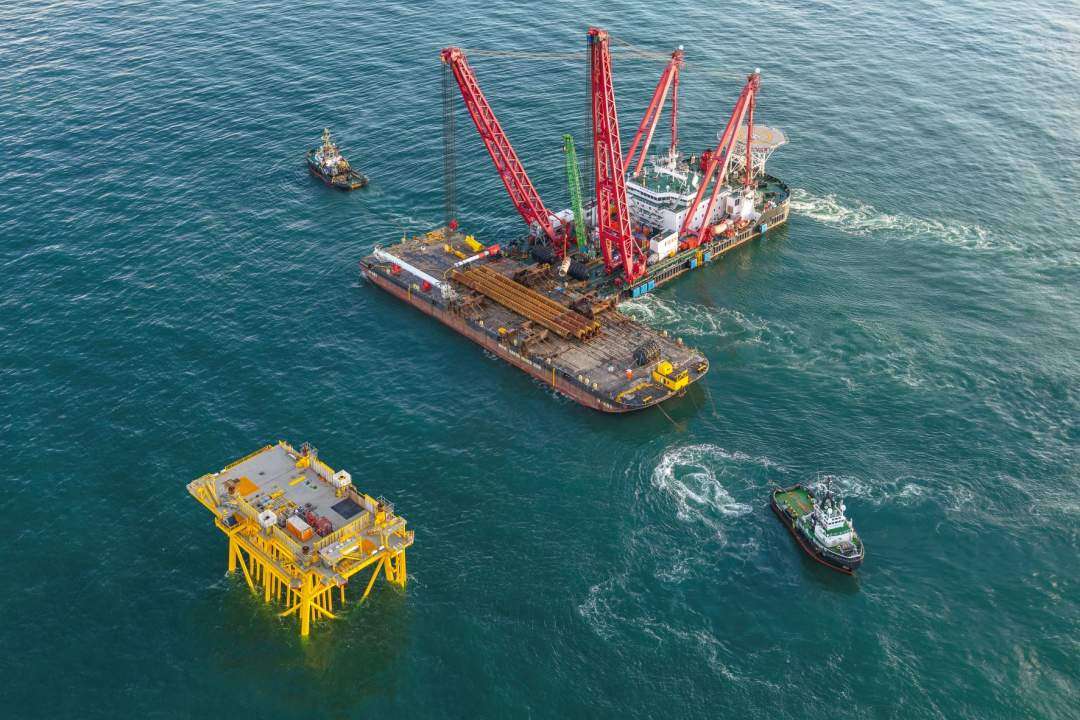 TenneT installs Holalndse Kust (noord) substation jacket | 4C Offshore News