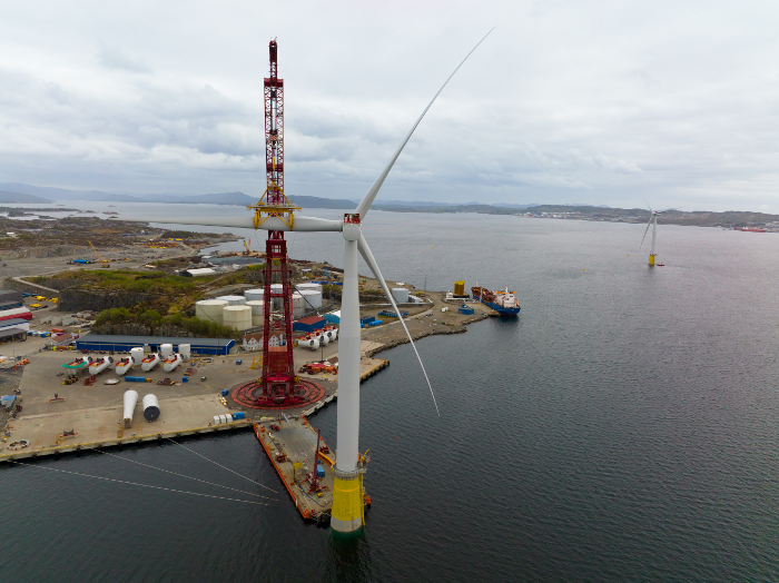 First turbines standing for Hywind Tampen | 4C Offshore News