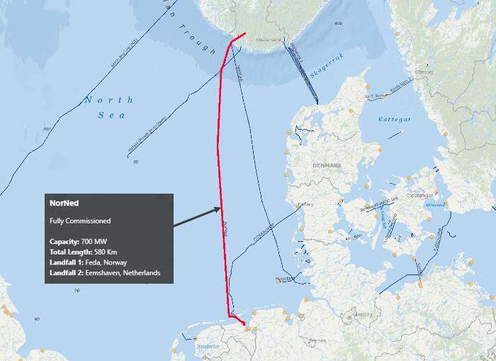 NorNed Interconnector Suffers Cable Failure TGS 4C | 4C Offshore News