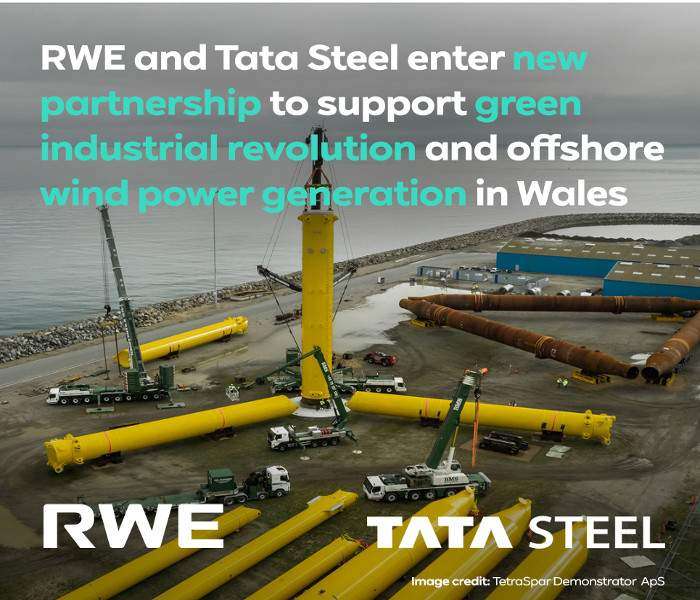 RWE and Tata Steel form floating wind partnership | 4C Offshore News