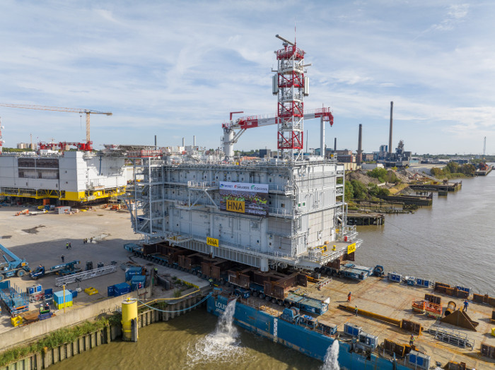 TenneT's Hollandse Kust (Noord) topside rolled out | 4C Offshore News