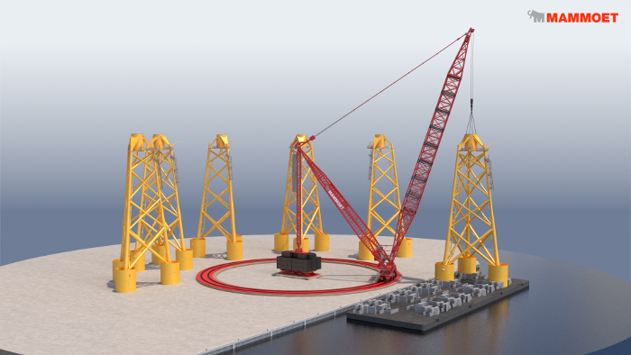 Mammoet unveils crane for floating wind assembly | 4C Offshore News