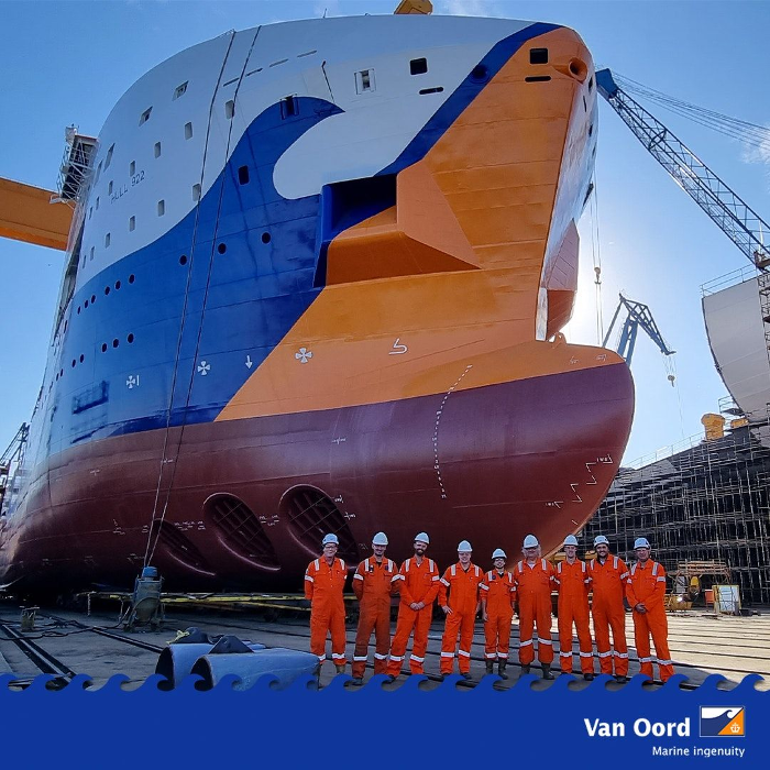 Van Oord newbuild cable vessel launched | 4C Offshore News