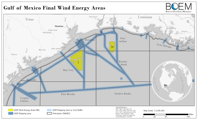 Wind Energy Areas identified in the Gulf of Mexico | 4C Offshore News