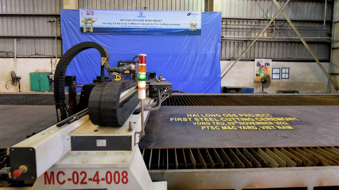 First steel cutting held for Hai Long wind farm substations | 4C ...