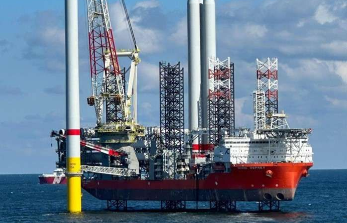 Cadeler's Wind Osprey installs first turbine at Ørsted's Gode Wind 3 | 4C Offshore News