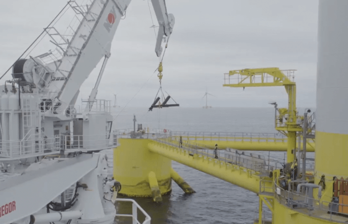World-First major component exchange completed on floating wind turbine ...