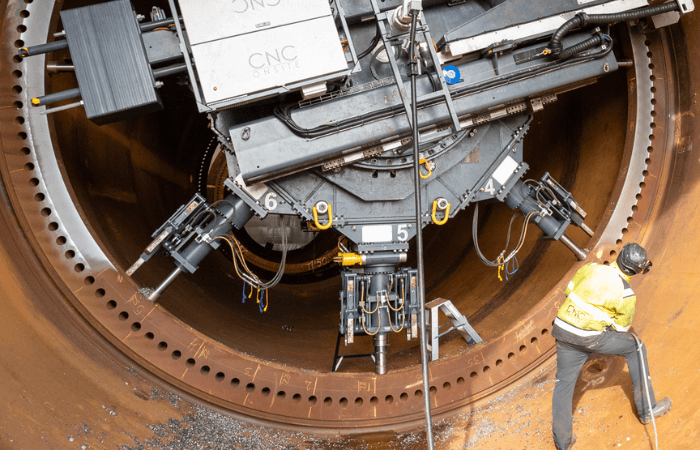 CS WIND Offshore integrates precision flange milling machine from CNC ...