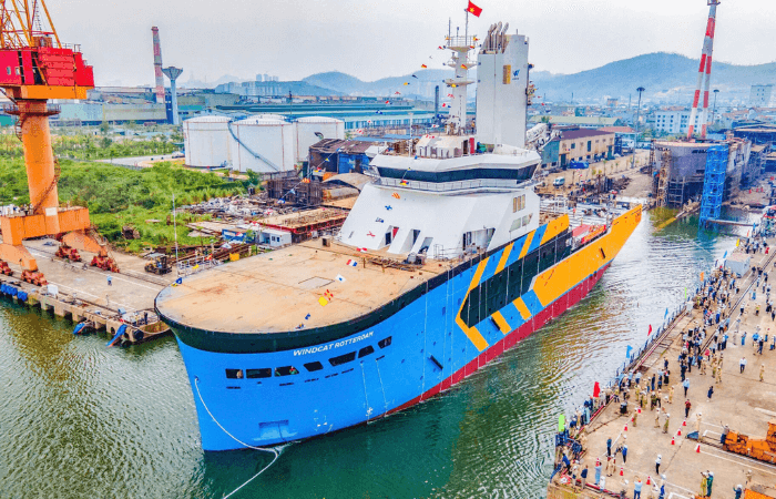 Ha Long Shipbuilding launches first CSOV for Damen Shipyards TGS 4C ...
