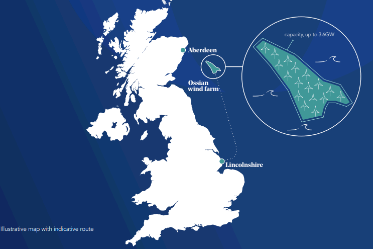 Ossian, an offshore wind farm off Scotland’s east coast, is seeking ...