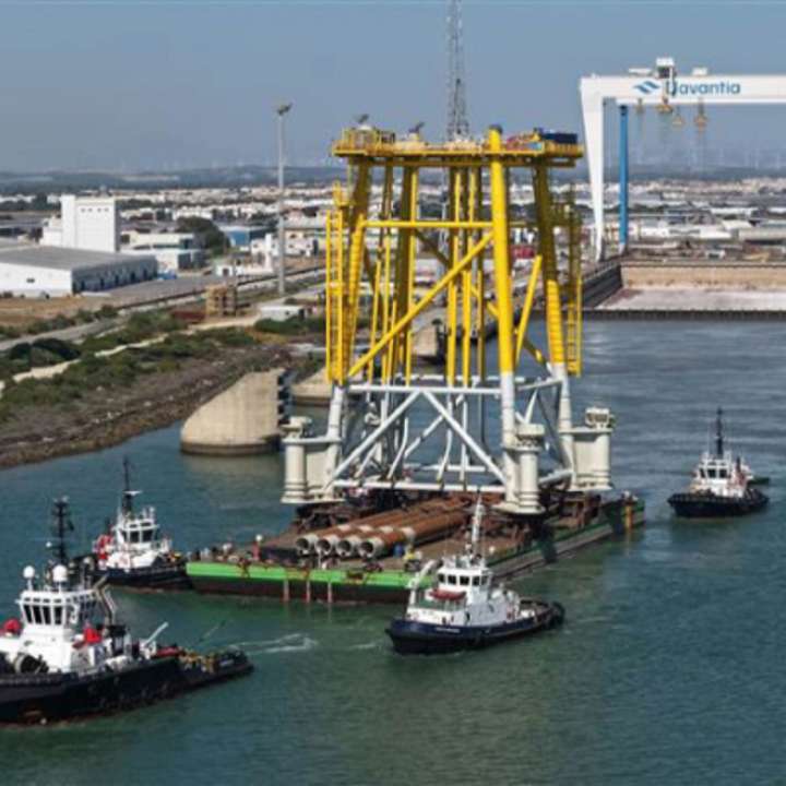 1,900-ton substation jacket ready for French offshore wind farm | 4C ...