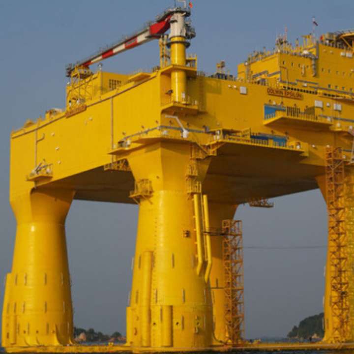 Offshore wind platform preparing for Norway-Germany journey TGS 4C | 4C ...
