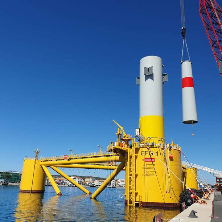 Port-la-Nouvelle assembles France’s most powerful floating wind turbine ...