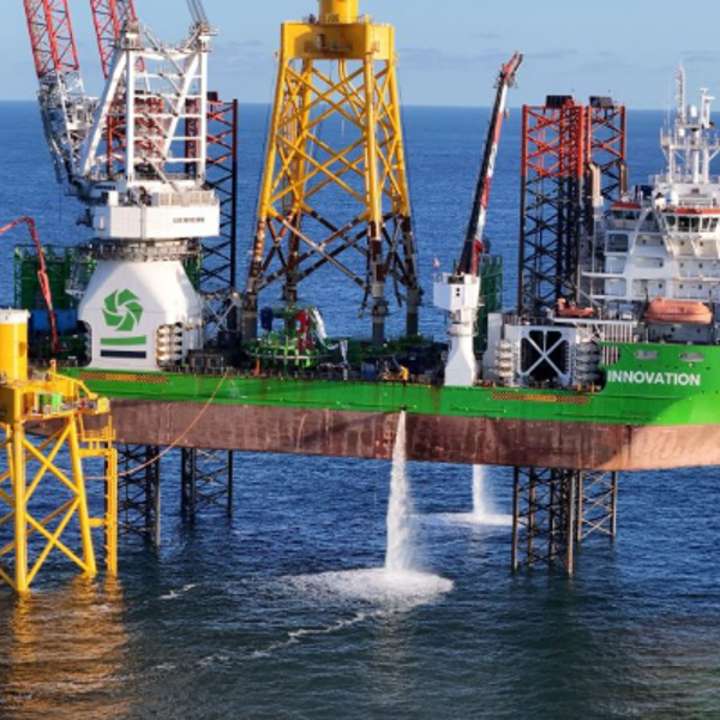 Ocean Winds celebrates first turbine jacket laid at French wind farm ...