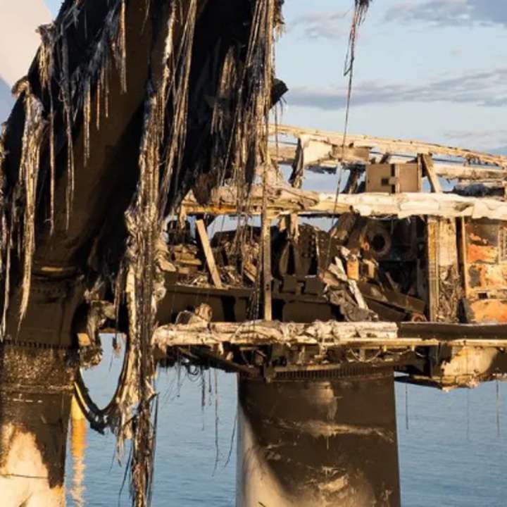 Damaged offshore wind turbine to be removed two years after fire | 4C ...