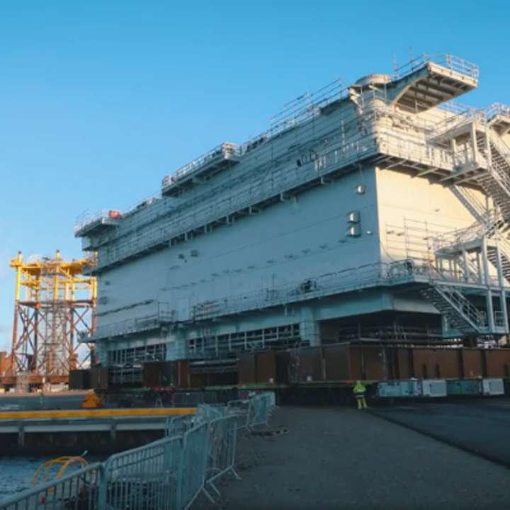 First 3,800-ton offshore platform rolled out for German wind farm TGS ...