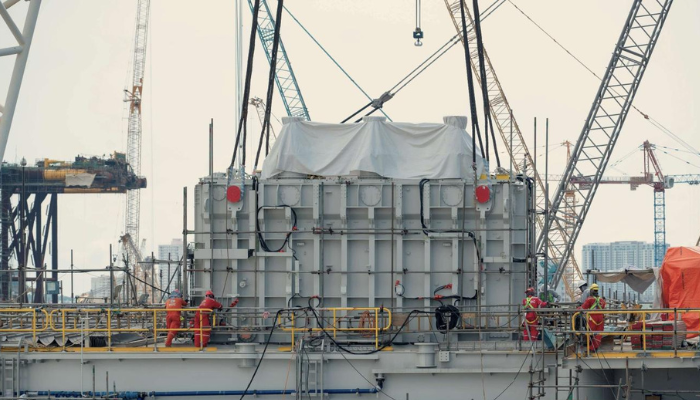 First transformer installed at Baltica 2 offshore substation TGS 4C ...