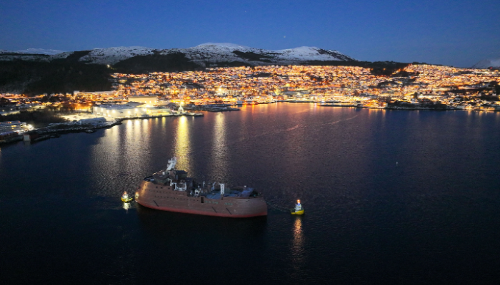 Norwegian shipbuilder launches first of two JP Morgan wind vessels TGS ...