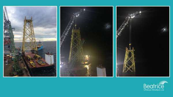 Beatrice's early morning installation | 4C Offshore News