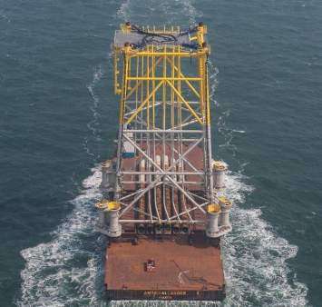 Substation jacket goes to sea | 4C Offshore News
